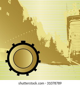 Golden Street Stock Vector (Royalty Free) 31078789 | Shutterstock