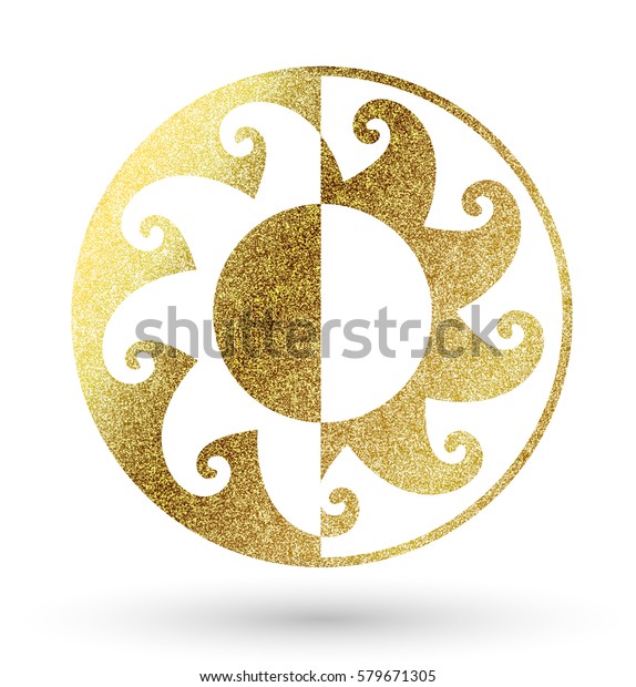 Golden Sun Logo Stock Vector (Royalty Free) 579671305 | Shutterstock