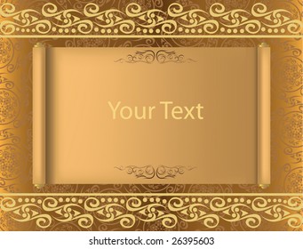 Golden Template Stock Vector (Royalty Free) 26395603 | Shutterstock