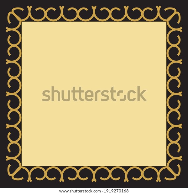 Golden Text Box Frame Background Image 库存矢量图（免版税）1919270168 | Shutterstock