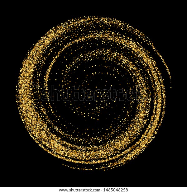 Golden Texture Gold Dust Particles Collected Stock Vector (Royalty Free ...