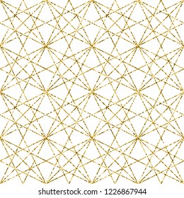 Golden Texture Seamless Geometric Pattern Golden Stock Vector (Royalty ...