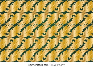 Golden Thai Pattern Backgroundluxury Gold Pattern Stock Vector (Royalty ...