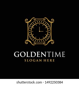 Golden Time Luxury Objective Logo Stock Vector (Royalty Free ...