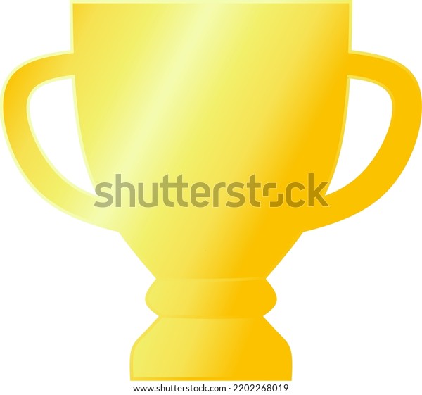 Golden Trophy Logo Icon Sign Symbol Stock Vector (Royalty Free ...