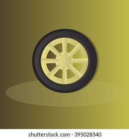 Car Wheel Banner Design Template Vector Stock Vector (Royalty Free ...
