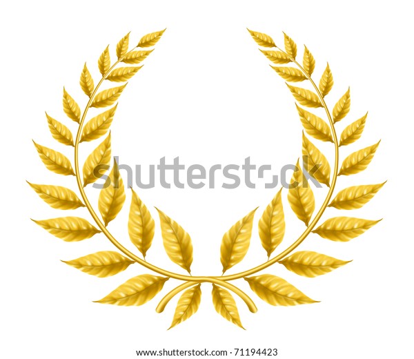 Golden Wreath Vector Illustration Stock Vector (Royalty Free) 71194423 ...