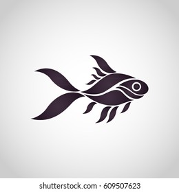 Vektor Stok Goldfish Logo Vector Icon Illustrator (Tanpa Royalti ...