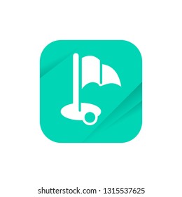 Golf App Icon Stock Vector (Royalty Free) 1315537625 | Shutterstock