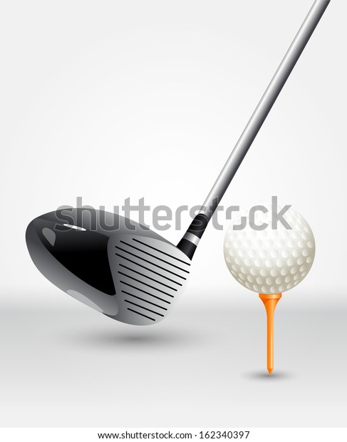 Golf Background Game Time Golf Ball Stock Vector (Royalty Free ...