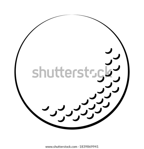 Golf Ball Detail Vector Stock Vector (Royalty Free) 1839869941 ...