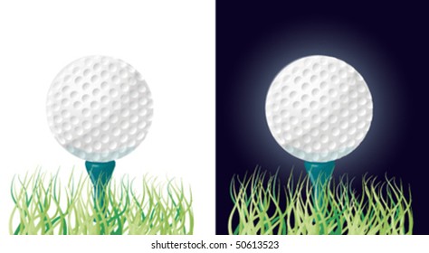 Golf Ball Grass Vector Stock Vector (Royalty Free) 50613523
