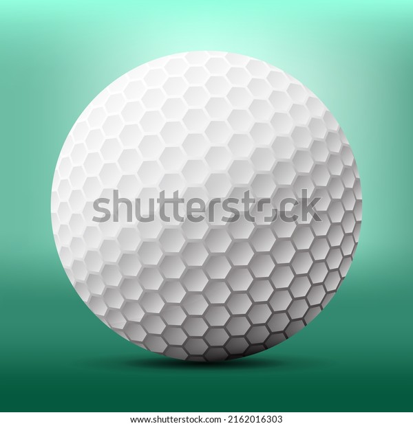 Balón de golf. Ilustración vectorial realista: vector de stock (libre ...