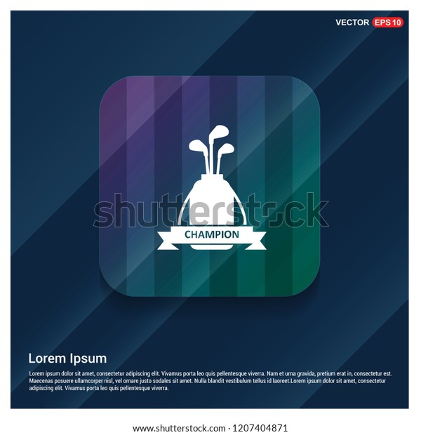 Golf Bat Icon Free Vector Icon Stock Vector (Royalty Free) 1207404871 ...