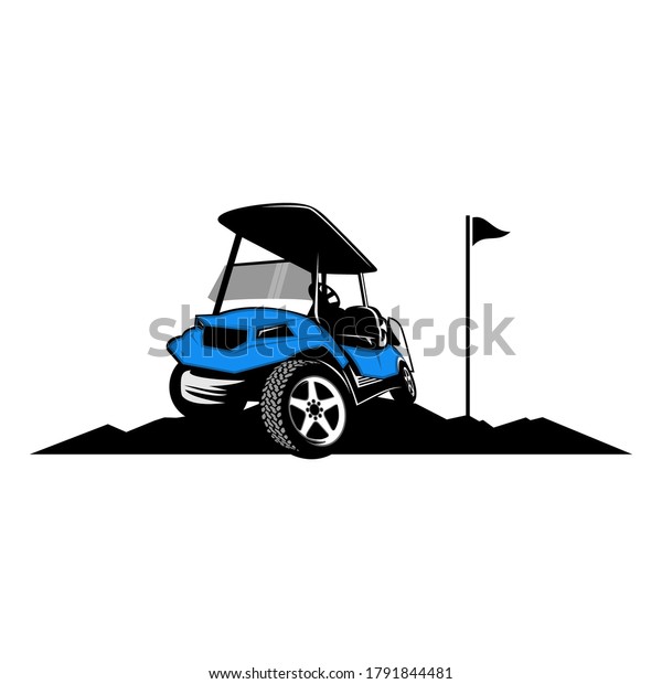 Golf Cart Logo Icon Design Vector Stock Vector (Royalty Free) 1791844481