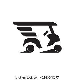 Golf Cart Logo Simple Elegant Eps Stock Vector (Royalty Free ...