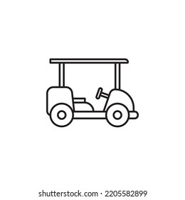 Golf Cart Vector Website Symbol Icon Stock Vector (Royalty Free ...