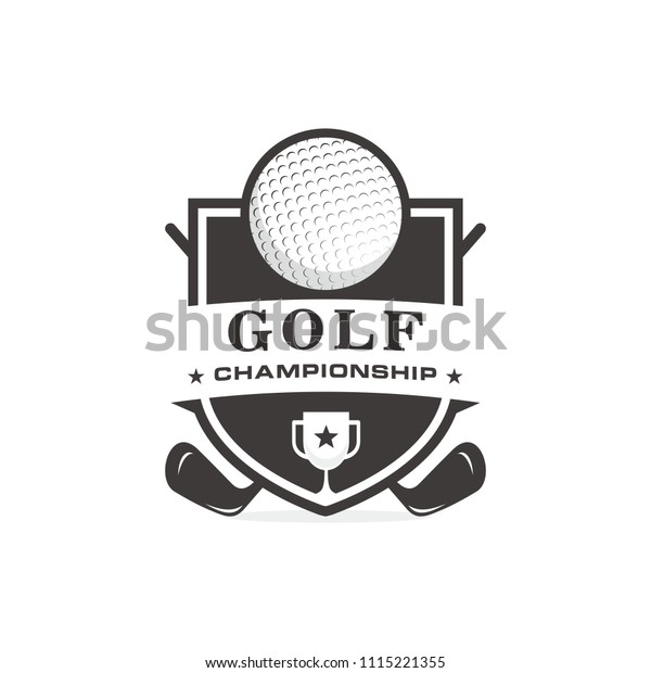 Golf Championship Logo: vector de stock (libre de regalías) 1115221355 ...