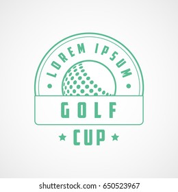 Vector Label Golf Logo Golf Championship Stock Vector (Royalty Free ...