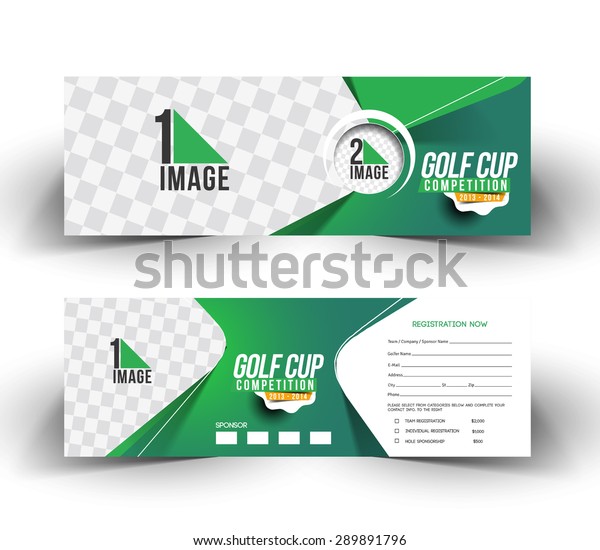 Golf Cup Header Banner Design Stock Vector (Royalty Free) 289891796