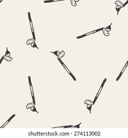 Golf Doodle Seamless Pattern Background Stock Vector (Royalty Free ...