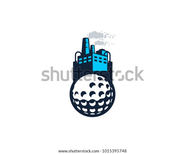Golf Factory Icon Logo Design Element Stock Vector (Royalty Free ...