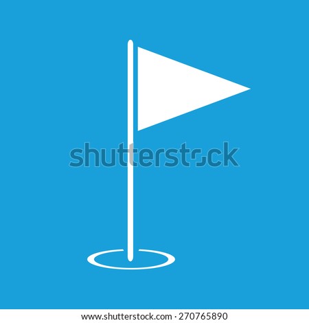 Golf Flag Icon Illustration Mini Golf Stock Vector (Royalty Free ...