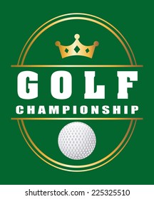 Golf Graphic Design Vector Illustration Stock Vector (Royalty Free ...