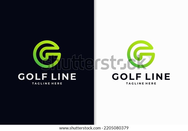 Golf Letter G Logo Linear Style Stock Vector (Royalty Free) 2205080379 ...