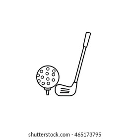 Golf Outline Icon Stock Vector (Royalty Free) 465173795 | Shutterstock