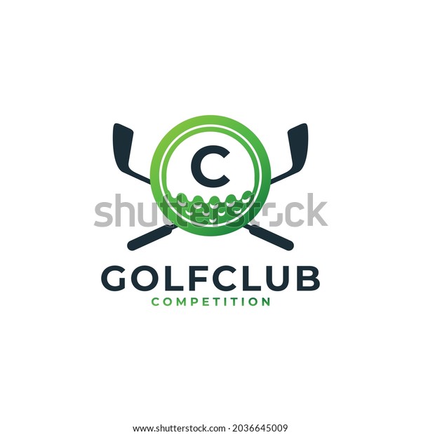 Golf Sport Logo Letter C Golf Stock Vector (Royalty Free) 2036645009 ...