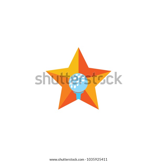 Golf Star Logo Icon Design Stock Vector (Royalty Free) 1035925411 ...