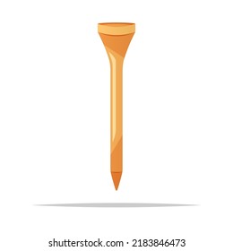 Golf Tee Vector Isolated Illustration Stock Vector (Royalty Free ...