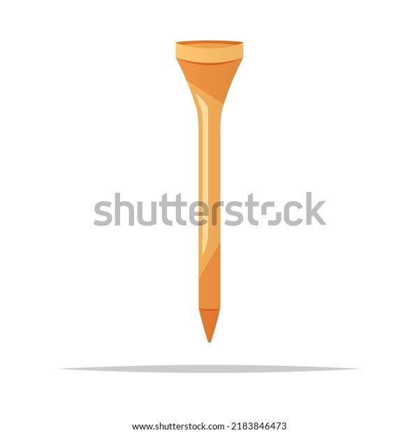 Golf Tee Vector Isolated Illustration Stock Vector (Royalty Free ...