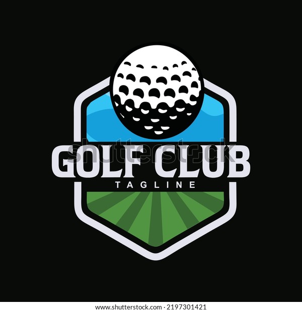 Golf Tournament Logo Vector Emblem Label Stock Vector (Royalty Free ...