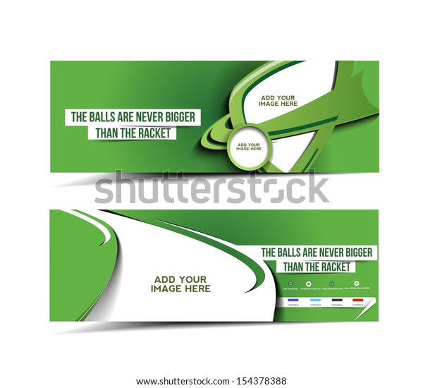 Golf Tournament Web Banner Header Layout Stock Vector (Royalty Free ...