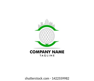 Golf Town Icon Logo Design Element Stock Vector (Royalty Free ...