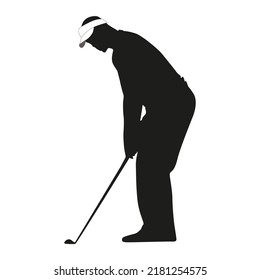 Golfer Golf Outline Vector Illustration Stock Vector (Royalty Free ...