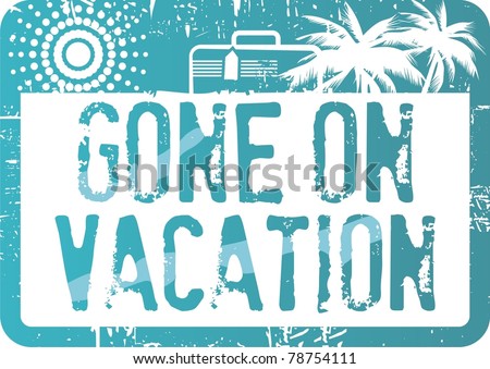 On Vacation Sign | Free download on ClipArtMag