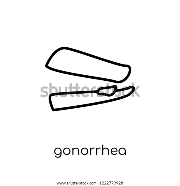 Gonorrhea Icon Trendy Modern Flat Linear Stock Vector (Royalty Free ...