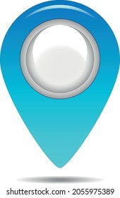 Good Blue Realistic Point Marker Map Stock Vector (Royalty Free ...