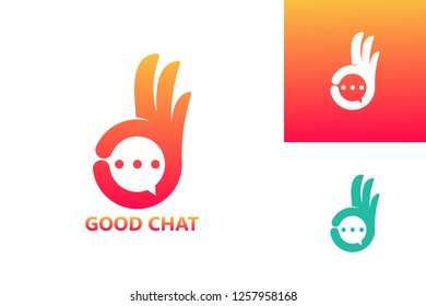 Good Chat Logo Template Design Vector Stock Vector (Royalty Free) 723635209