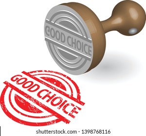 Good Choice Red Rubber Stamp Stock Vector (Royalty Free) 1398768116 ...