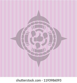 Good Customer Feedback Icon Inside Pink Stock Vector (Royalty Free ...