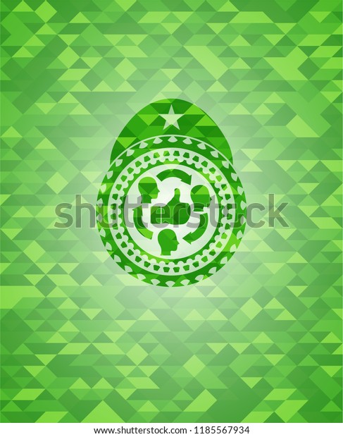 Good Customer Feedback Icon Inside Green Stock Vector (Royalty Free ...