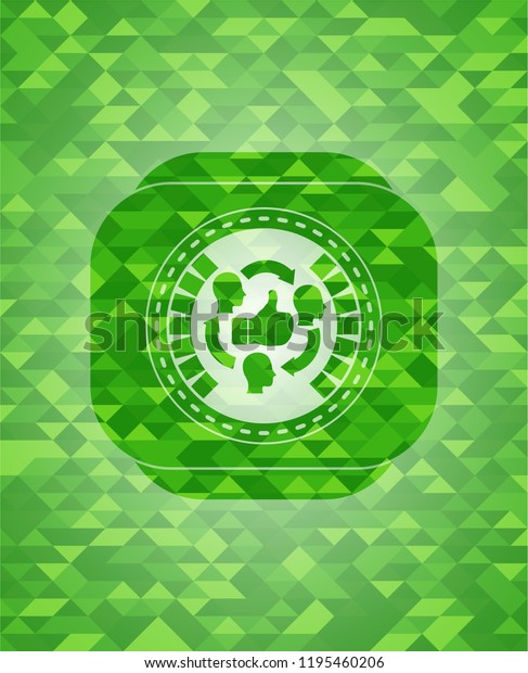 Good Customer Feedback Icon Inside Green Stock Vector (Royalty Free ...