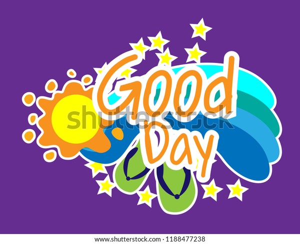 Good Day Greeting Card Background Banner Stock Vector (Royalty Free ...