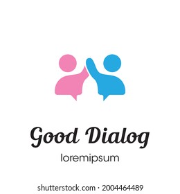 Good Dialog Logo Symbol Template Design Stock Vector (Royalty Free ...