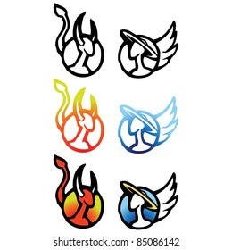 Good Evil Stock Vector (Royalty Free) 85086142 | Shutterstock