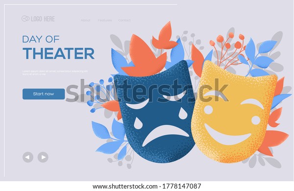 Good Evil Mask Concept Flyer Web Stock Vector (Royalty Free) 1778147087 ...